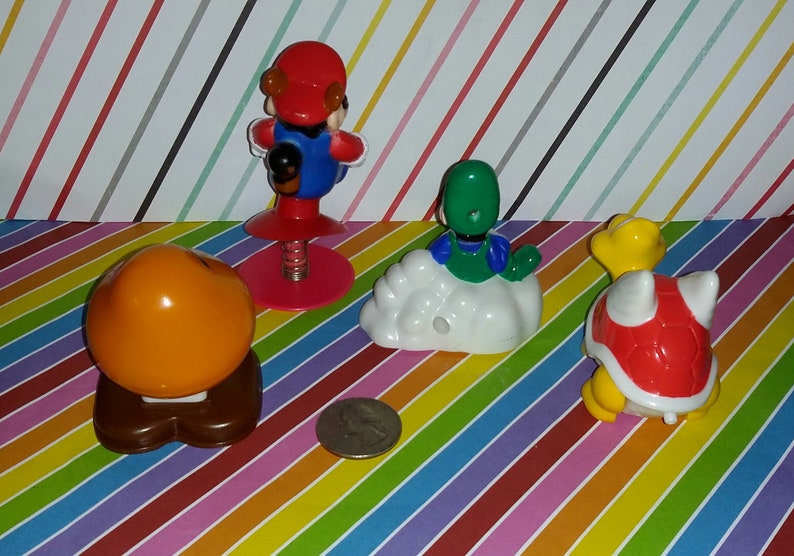 Vintage Set of 4 1989 Mcdonald's Nintendo Toys super - Etsy