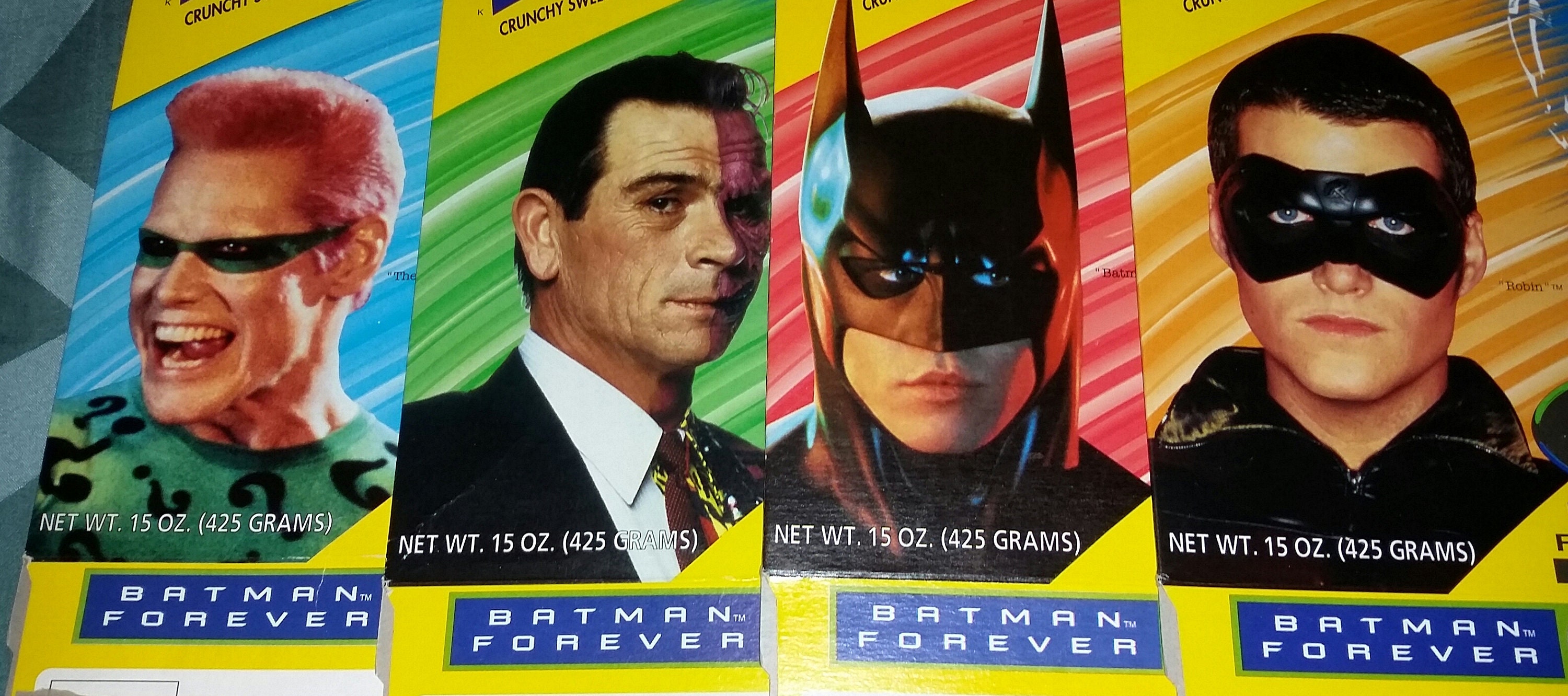 Vintage Lot of 4 1995 Batman Forever Corn Pops Cereal Boxes | Etsy