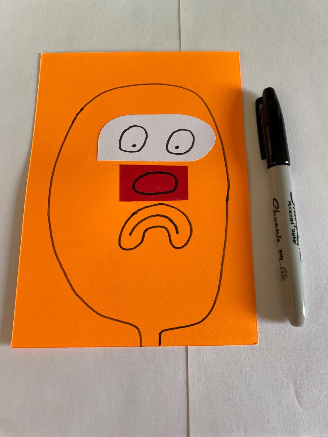 One Sad Weiner! Original Cut Paper Outsider Art Piece - Etsy