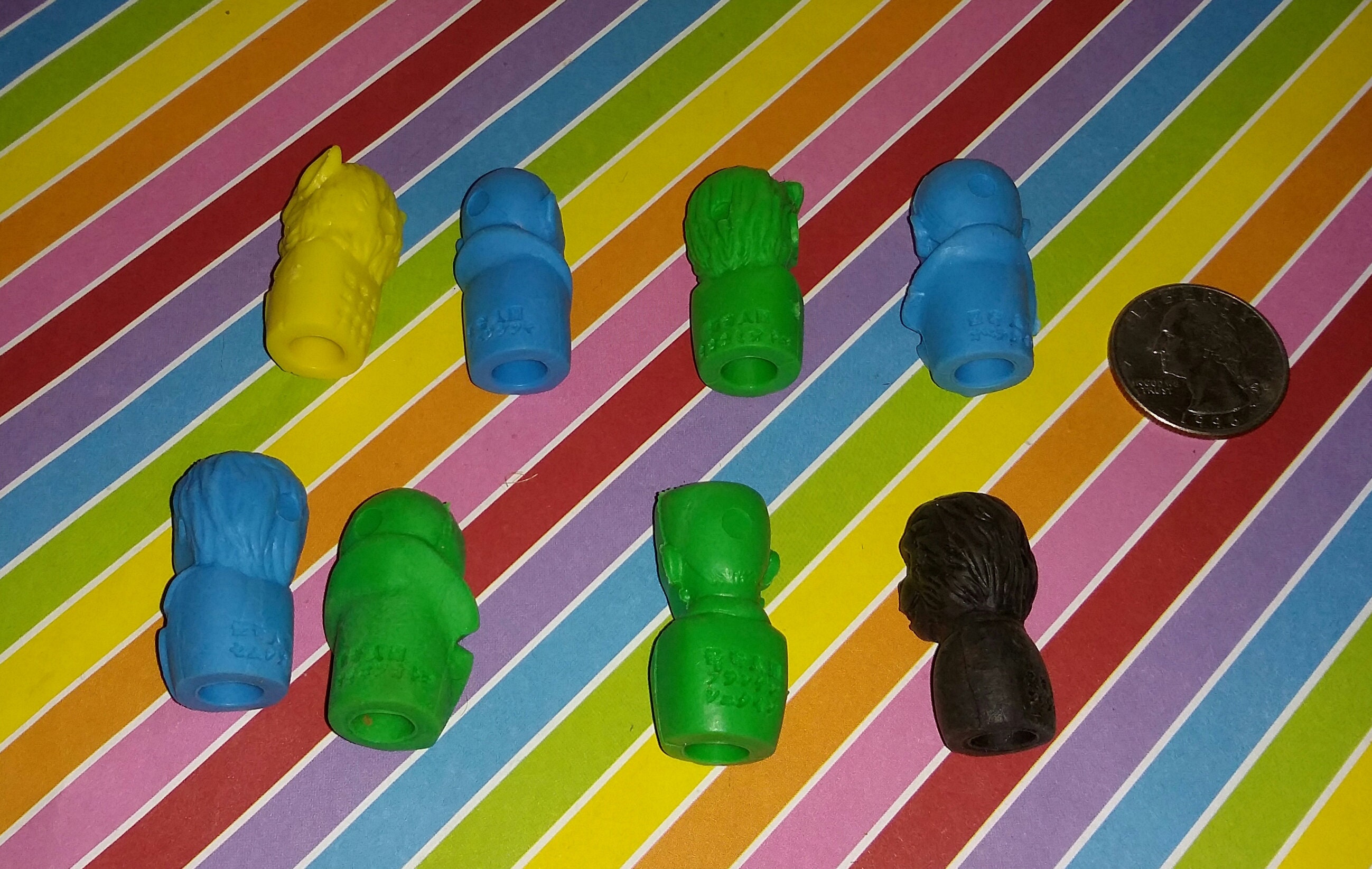 Vintage 1970s Japanese Monster Horror Pencil Topper Erasers | Etsy