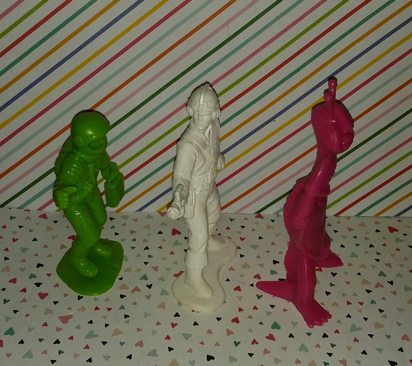 Vintage Lot of Tim Mee Space Figures - Etsy