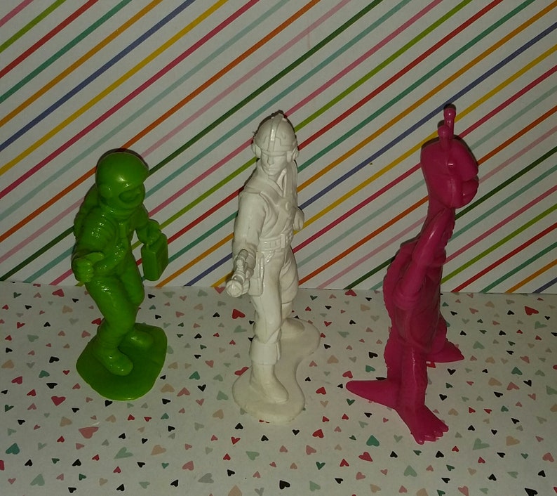 Vintage Lot of Tim Mee Space Figures - Etsy
