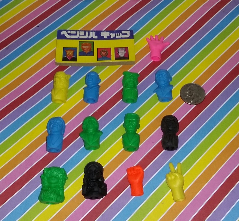 Vintage 1970s Japanese Monster Horror Pencil Topper Erasers - Etsy