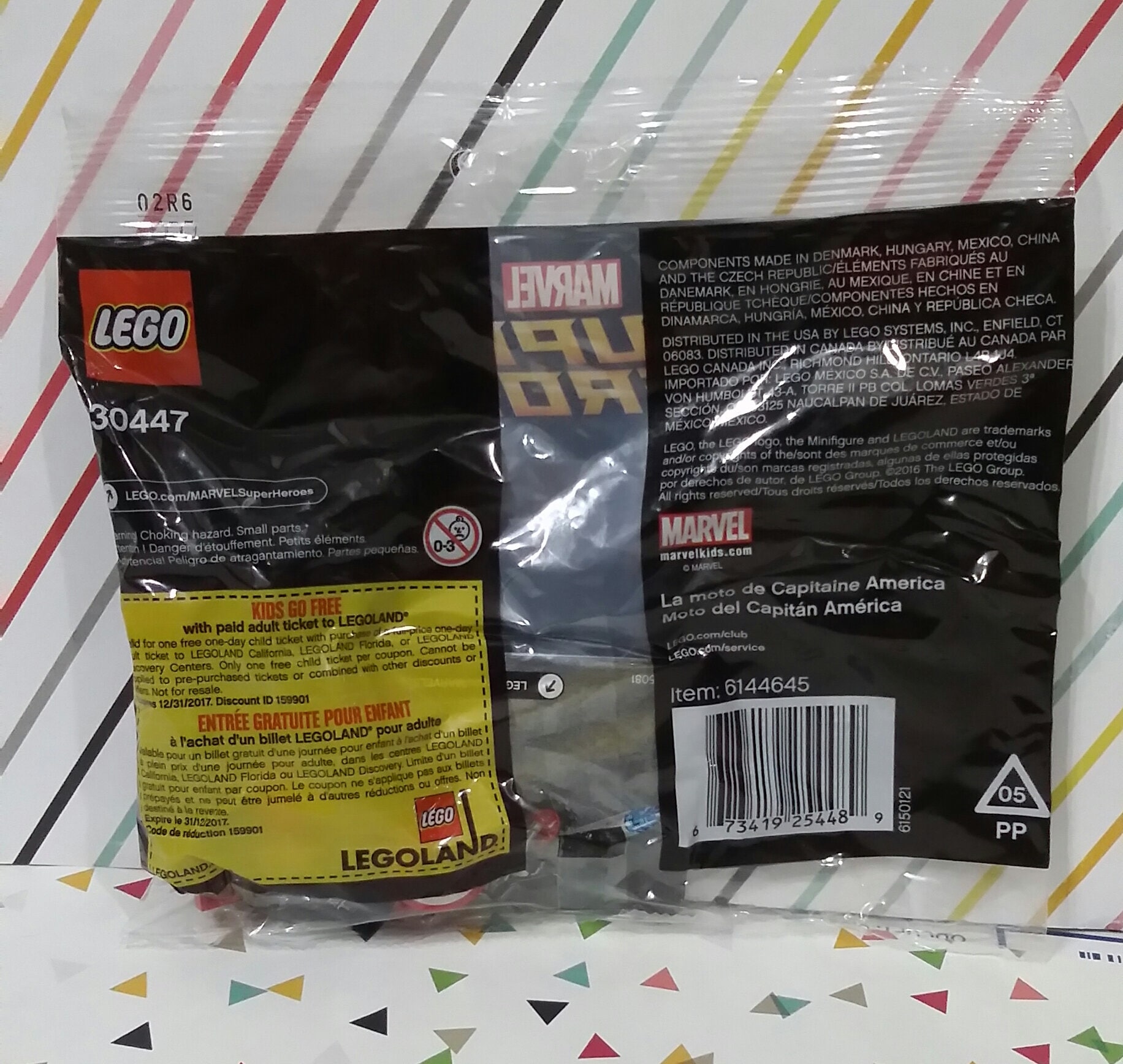Lego Marvel Avengers Captain America Sealed Poly Bag Promo - Etsy Ireland