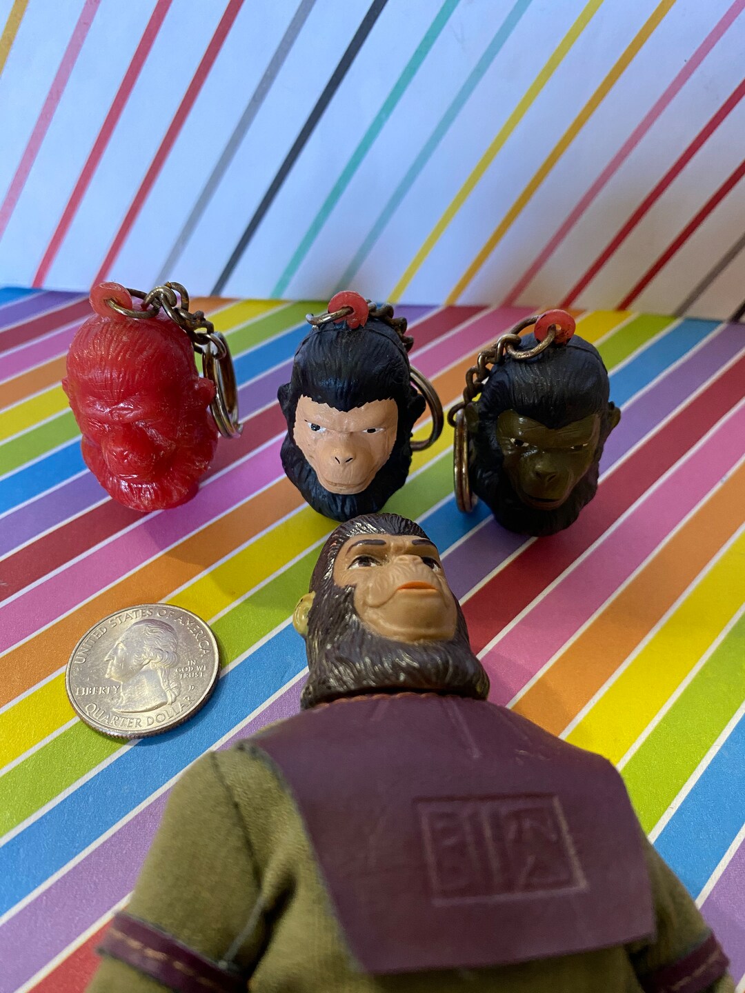 Vintage Set of 3 Mego Bootleg Planet of the Apes Cornelius Head ...