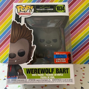 Funko Pop Game Stop Exclusive the Simpson Werewolf Bart Boxed Figure ...