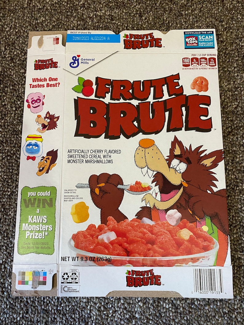 General Mills Monster Cereal Set of 4 KAWS Skull and - Etsy