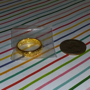 Lord of the Rings Frodo's One Ring Replica With Elvish Script - Etsy