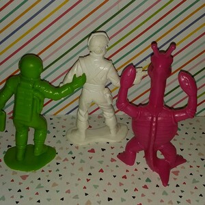 Vintage Lot of Tim Mee Space Figures - Etsy