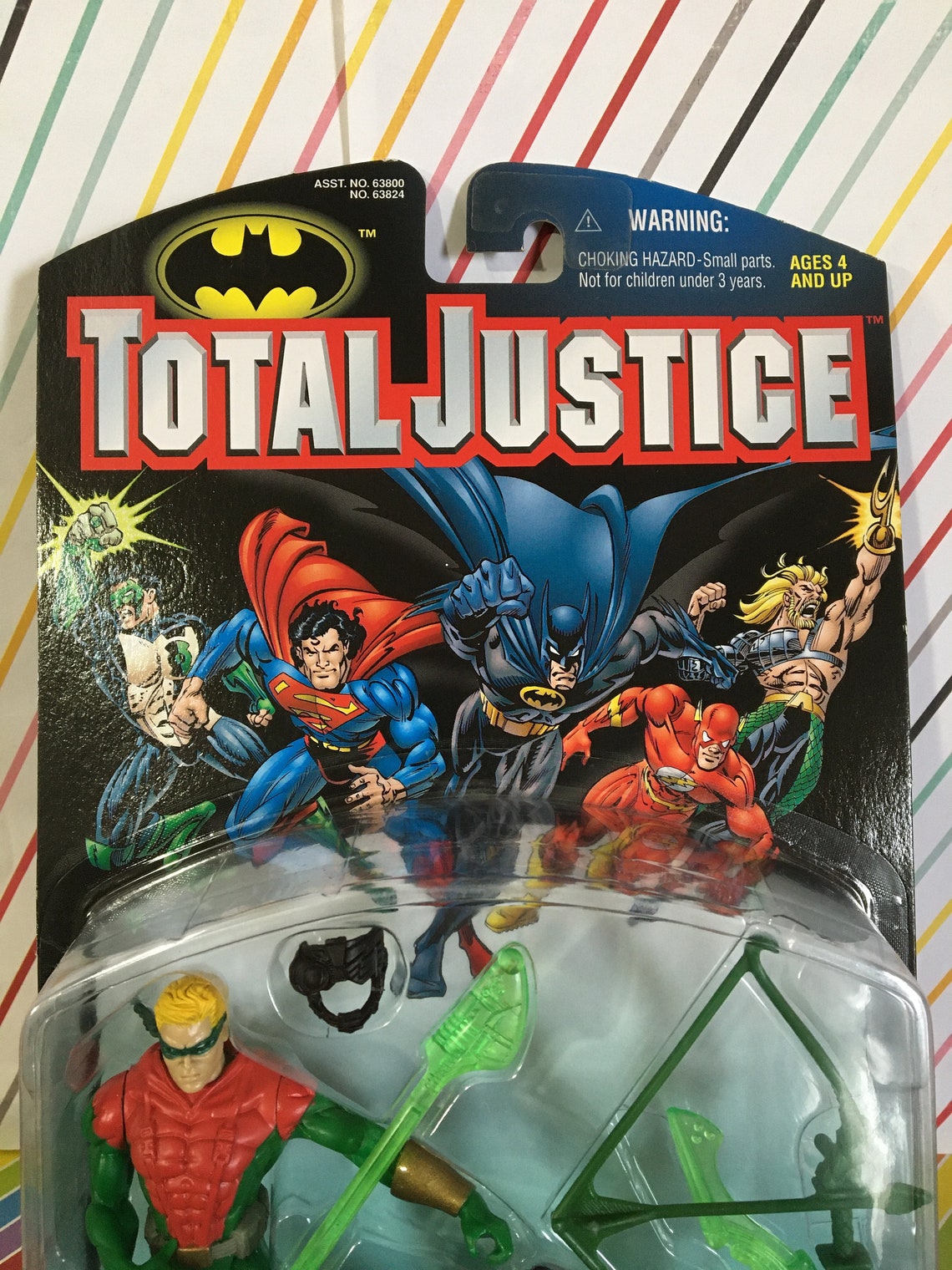 Vintage 1996 Hasbro DC Comics Total Justice Carded Green Arrow Figure ...