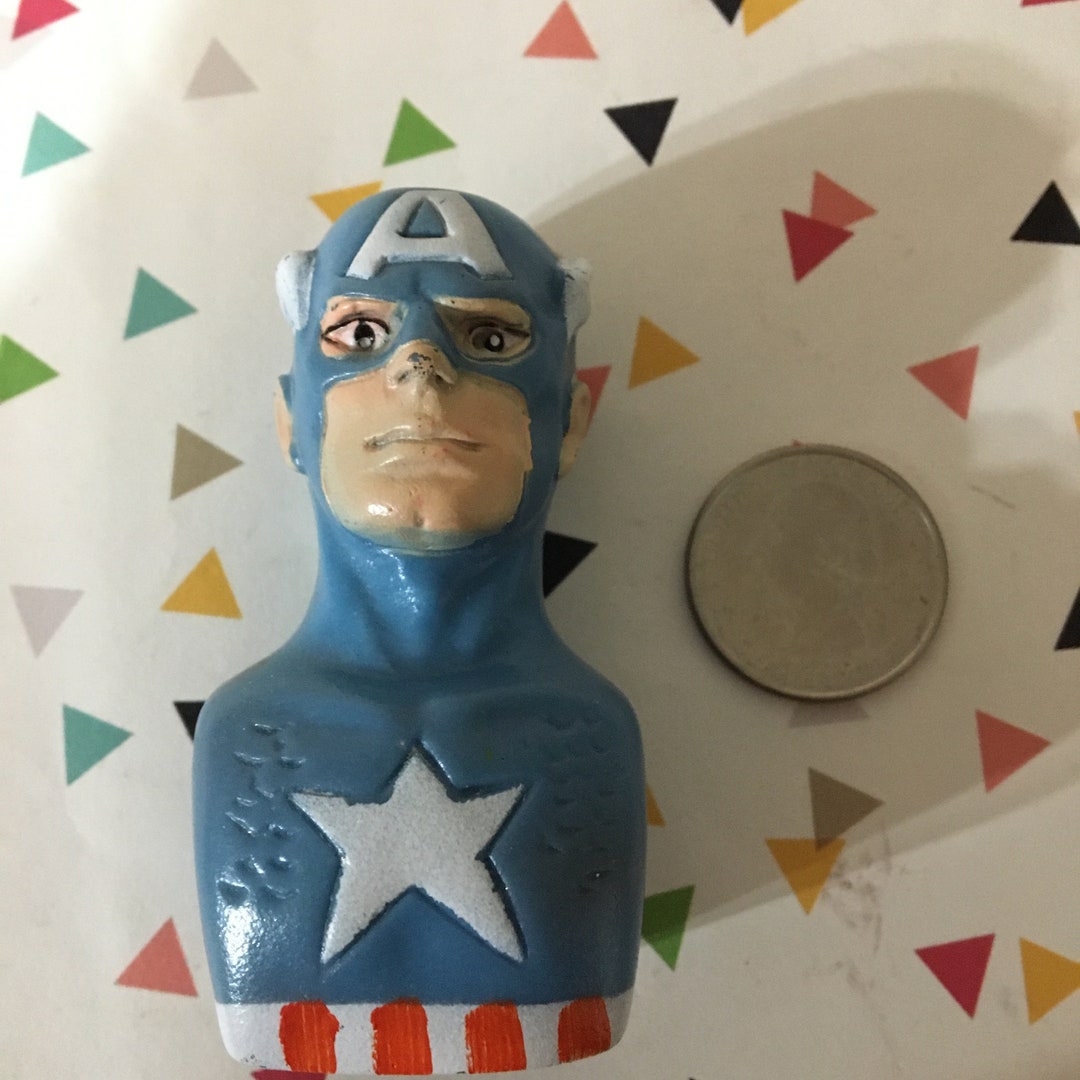 Vintage 1978 Imperial Marvel Captain America Finger Puppet - Etsy