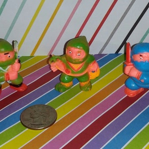 Vintage Lot of 3 Soma Rubber Ninjas Vending Machine Figures - Lot 3 - Etsy