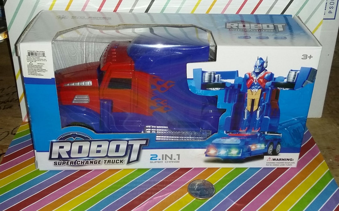 Battery Operated Bootleg Transformers Optimus Prime W/ Lights and Sound ...