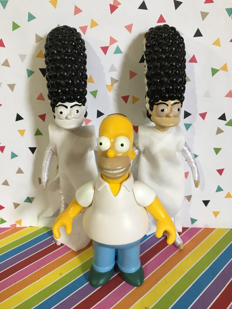 Hand Cast and Painted the Simpsons Marge as the Bride of | Etsy