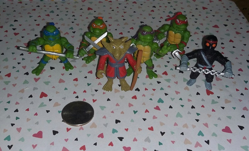 Lot of 6 Mini Bootleg Teenage Mutant Ninja Turtles Figures - Etsy