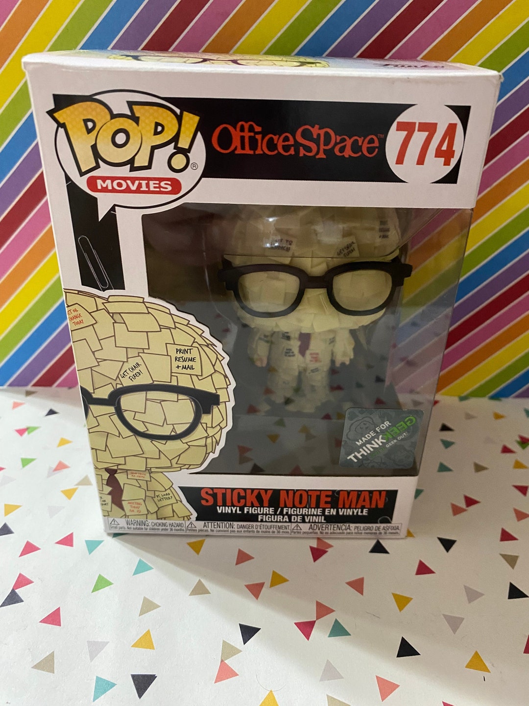 Funko Pop Think Geek Exclusive Office Space Sticky Note Guy Figure ...