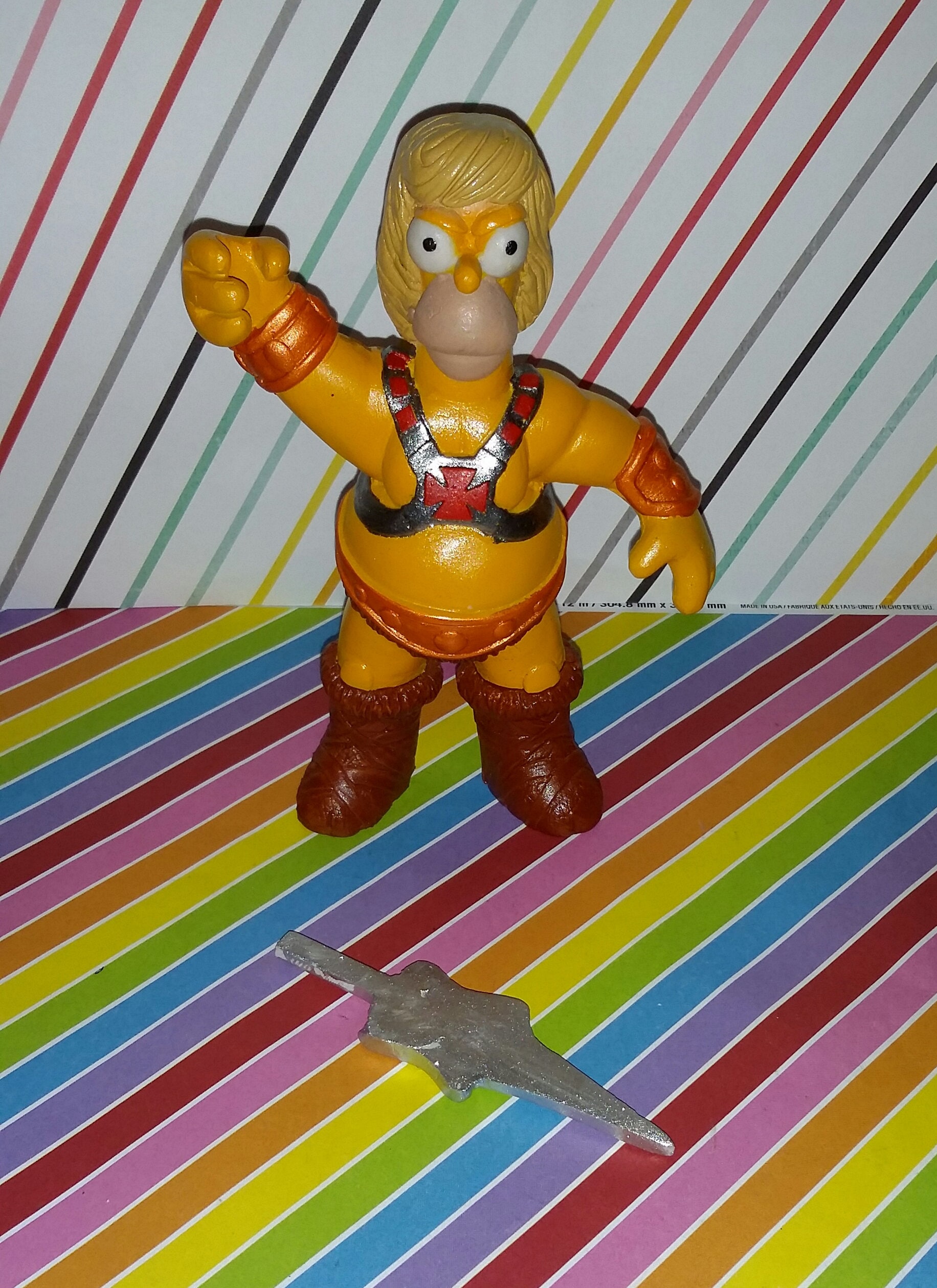 Hand Cast and Painted the Simpsons Homer as He Man Resin Figure - Etsy