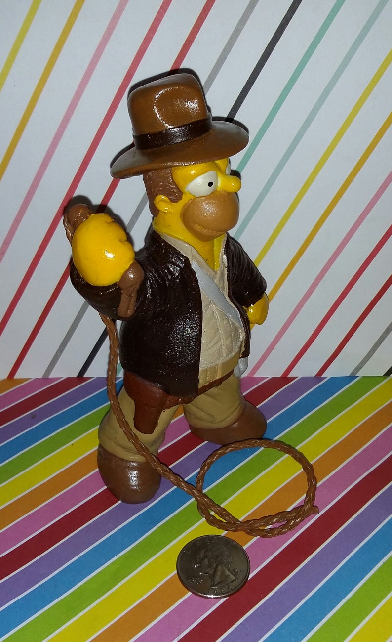 Hand Cast and Painted the Simpsons Homer as Indiana Jones Model Figure ...