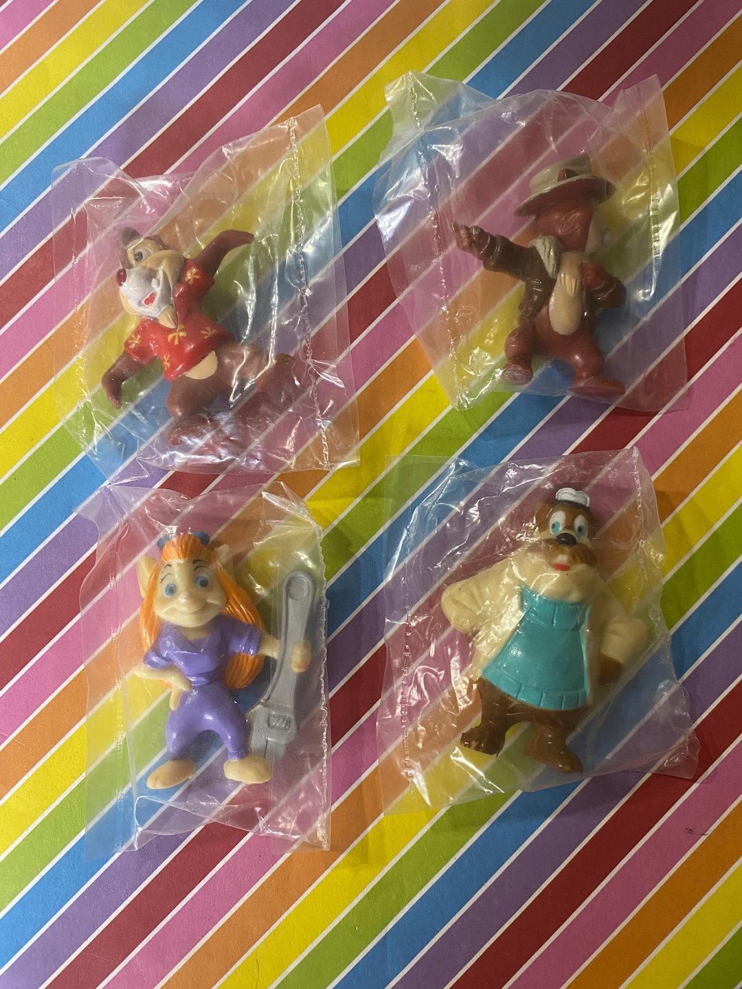 Kellogg's Disney Afternoon Set of 4 Rescue Ranger PVC Figures - Etsy