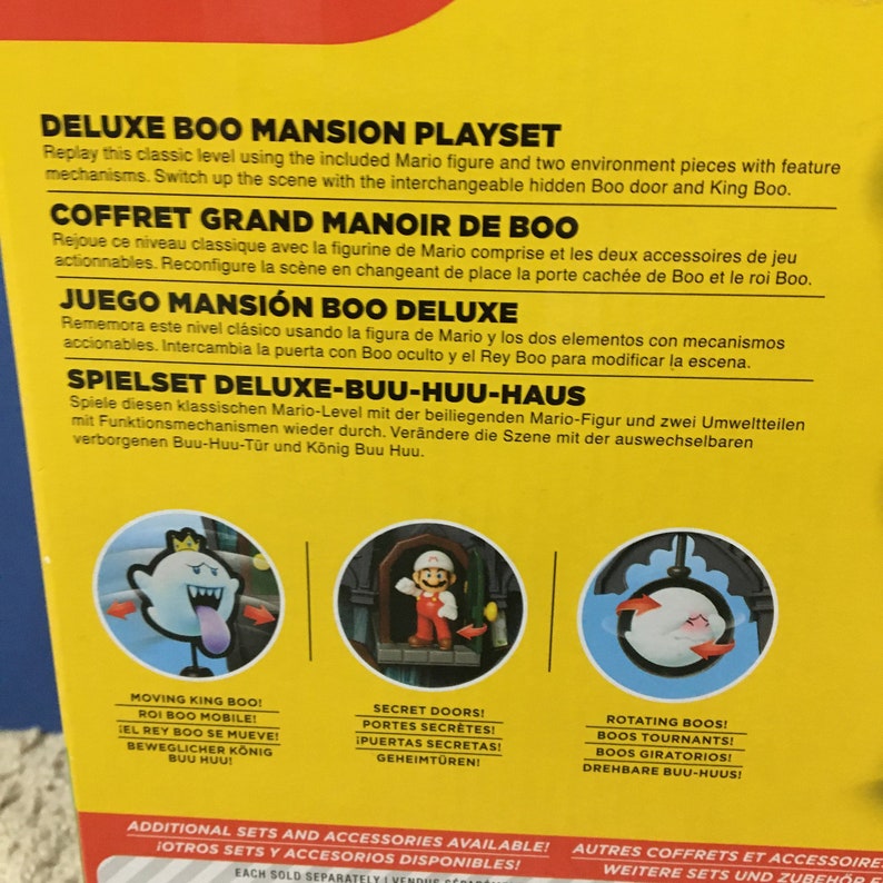 Boo Mansion Playset Deluxe Jakks Pacific NEW Super Mario - Etsy