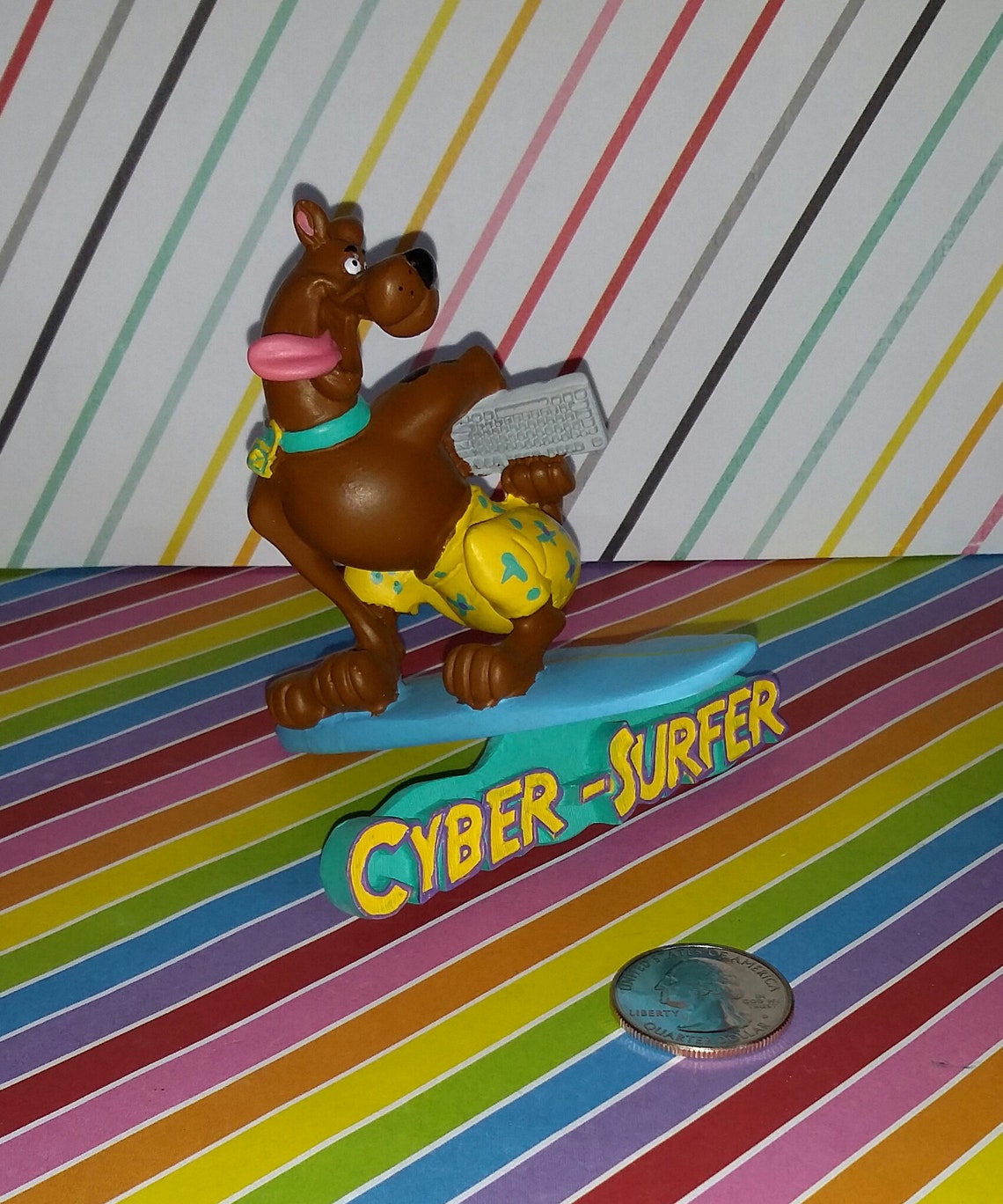 Vintage Scooby Doo Computer Topper Cyber Surfer Resin Figure | Etsy