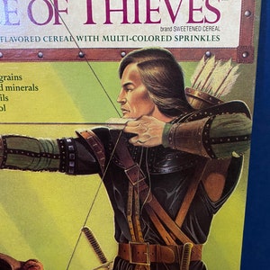 Vintage 1991 Ralston Robin Hood Prince of Thieves Cereal Box Memory ...