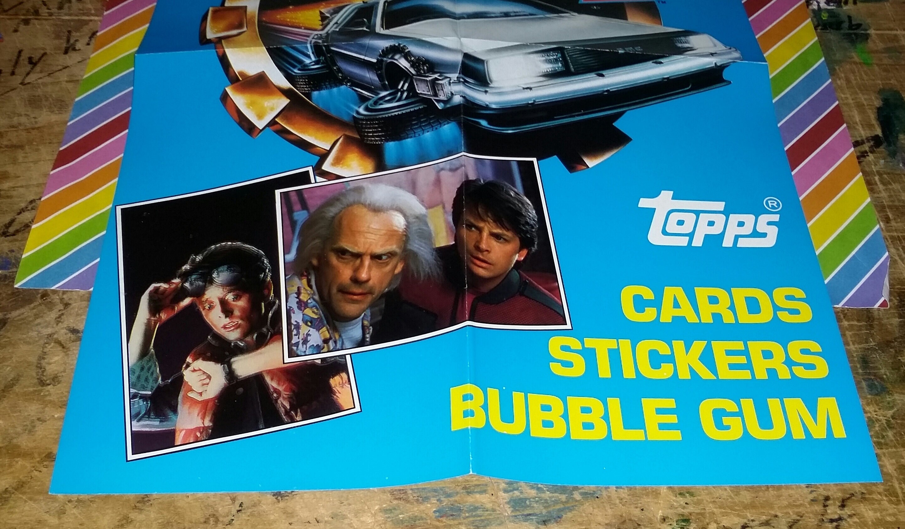 Vintage 1989 Topps Back to the Future II Promotional Cards Poster - Etsy