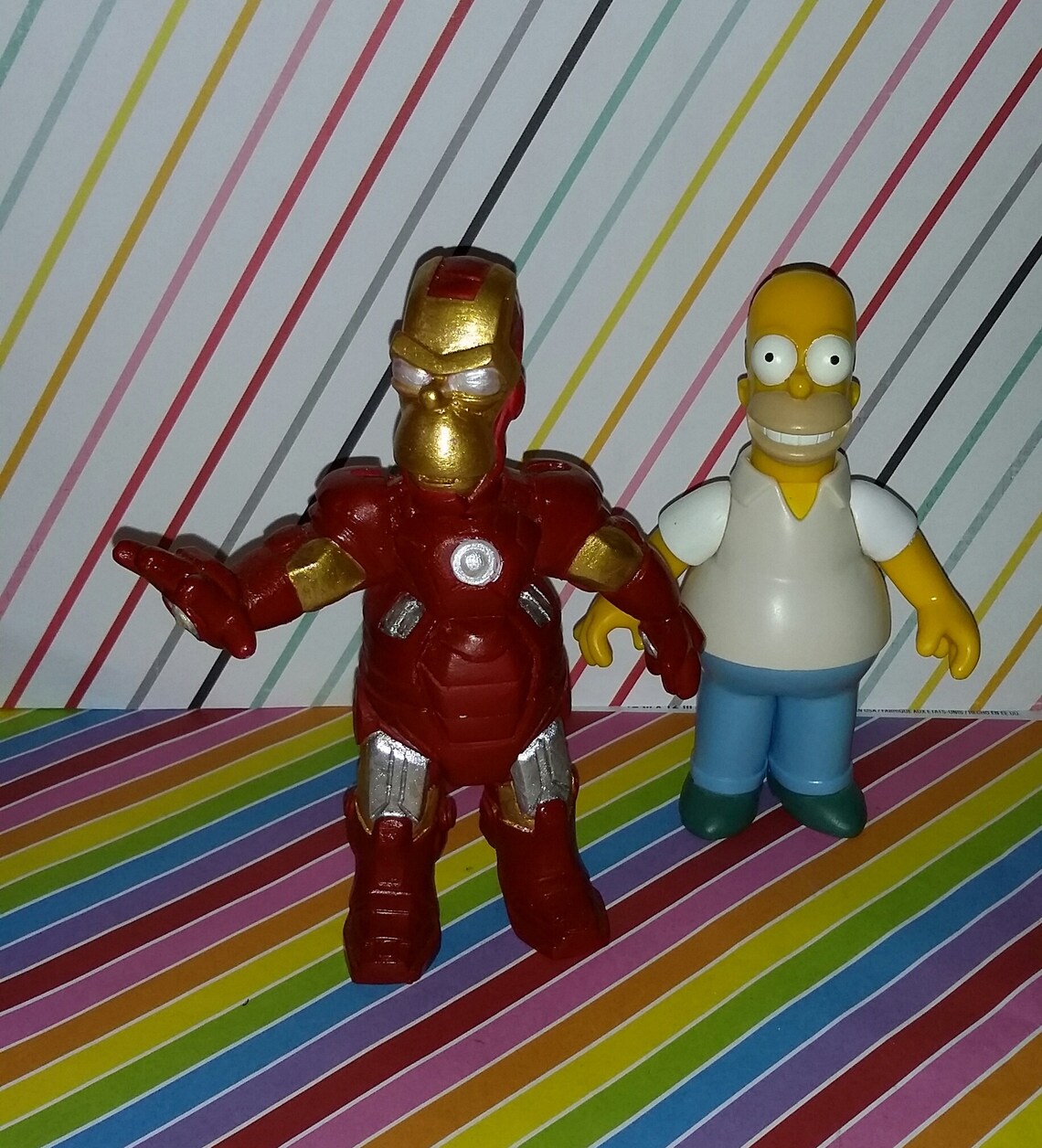 Hand Cast and Painted the Simpsons Homer as Iron Man Resin - Etsy