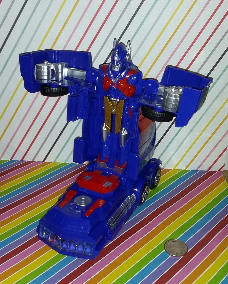 Battery Operated Bootleg Transformers Optimus Prime W/ Lights | Etsy
