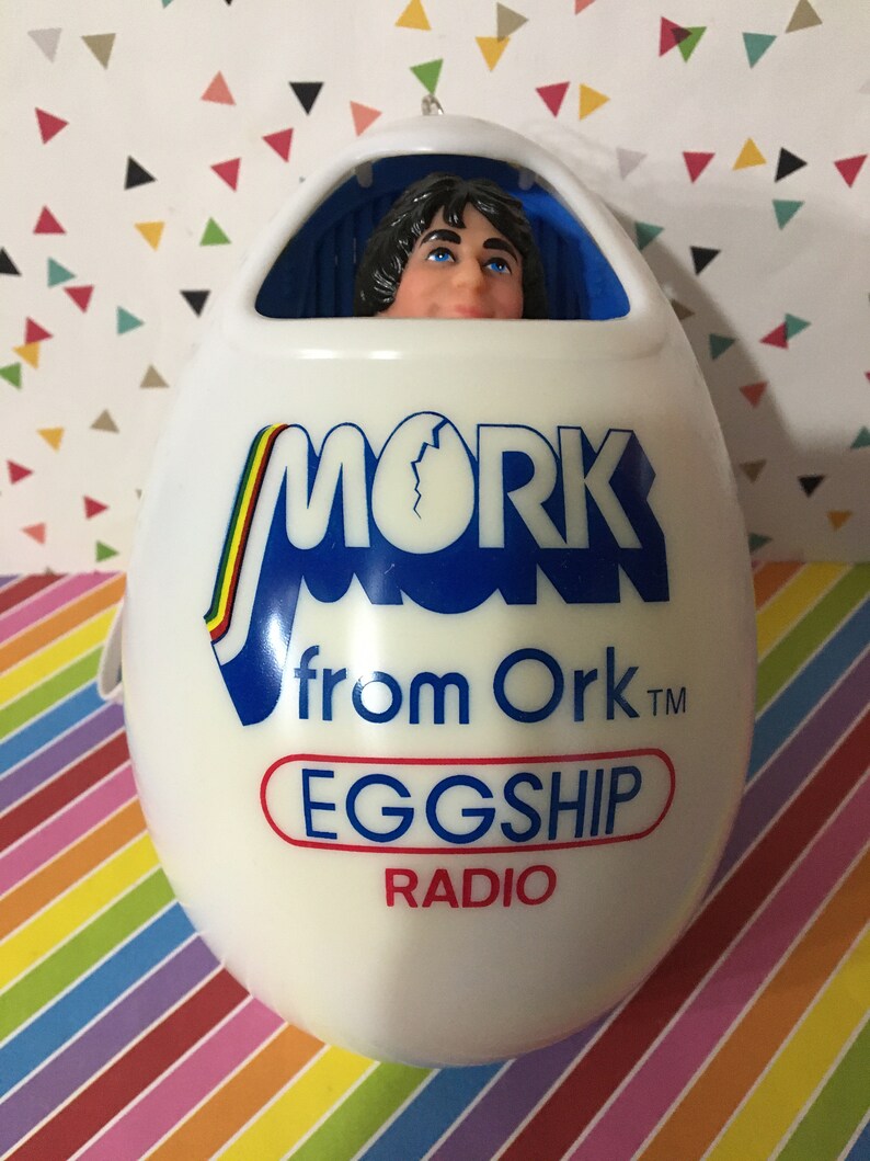 Vintage 1979 Mork From Ork Egg Ship AM Transistor Radio Mork | Etsy