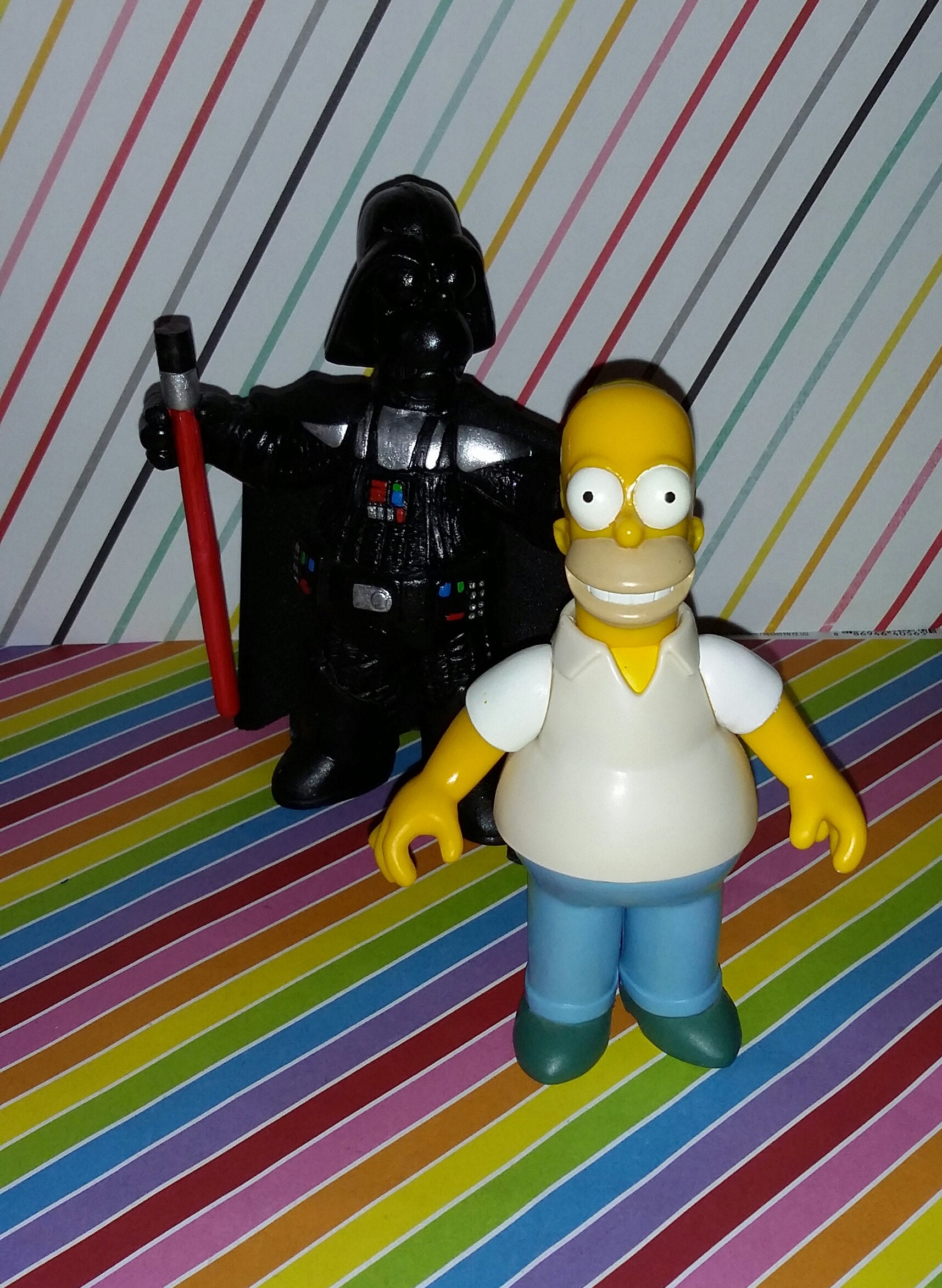 Hand Cast and Painted the Simpsons Homer as Star Wars Darth | Etsy