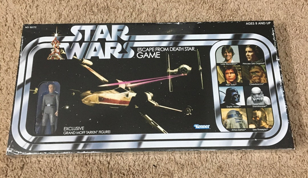 Star Wars Escape From Death Star Board Game W/ Exclusive Grand Moff ...