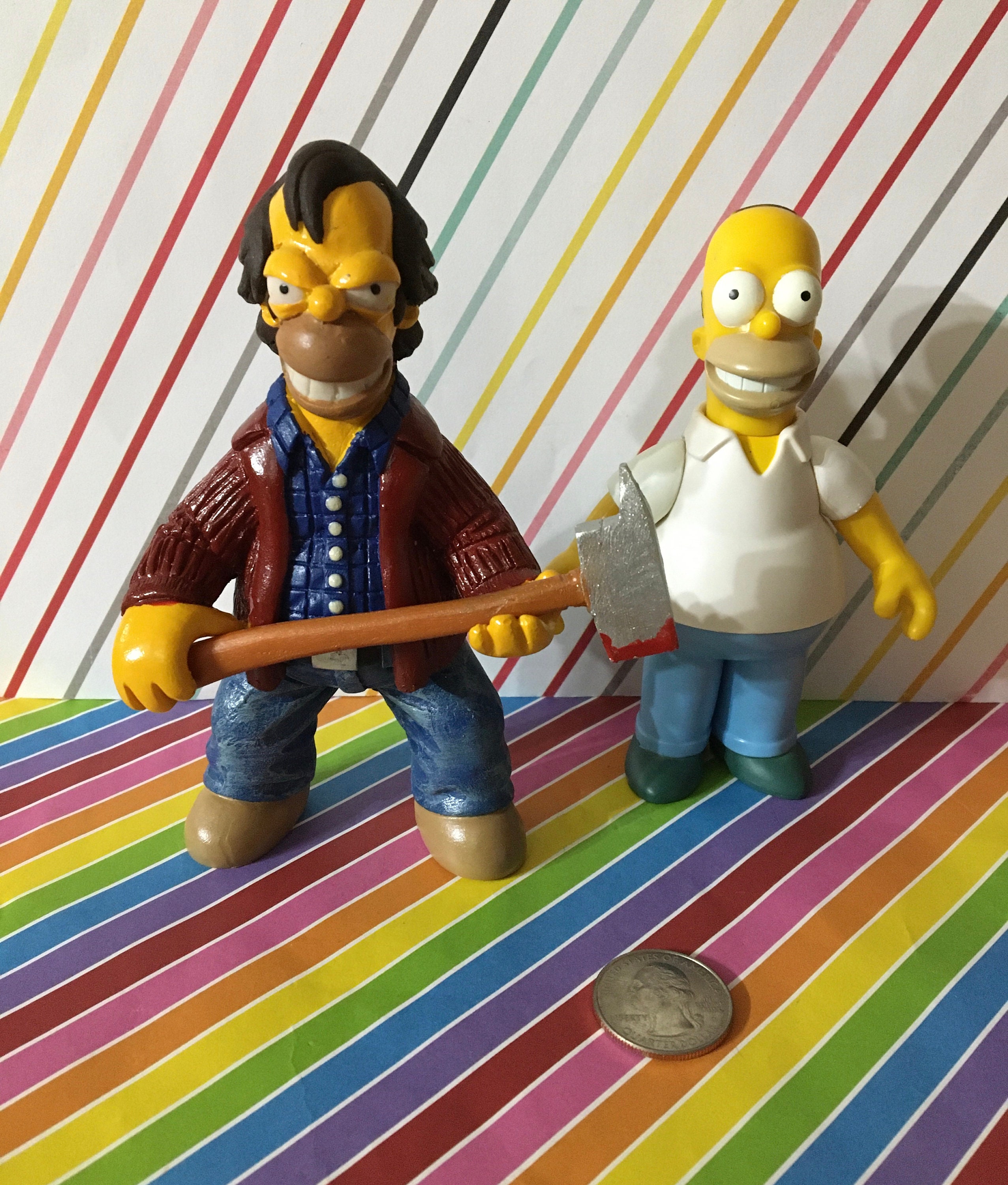 Hand Cast and Painted The Simpsons Homer as Marvel's Deadpool Resin ...