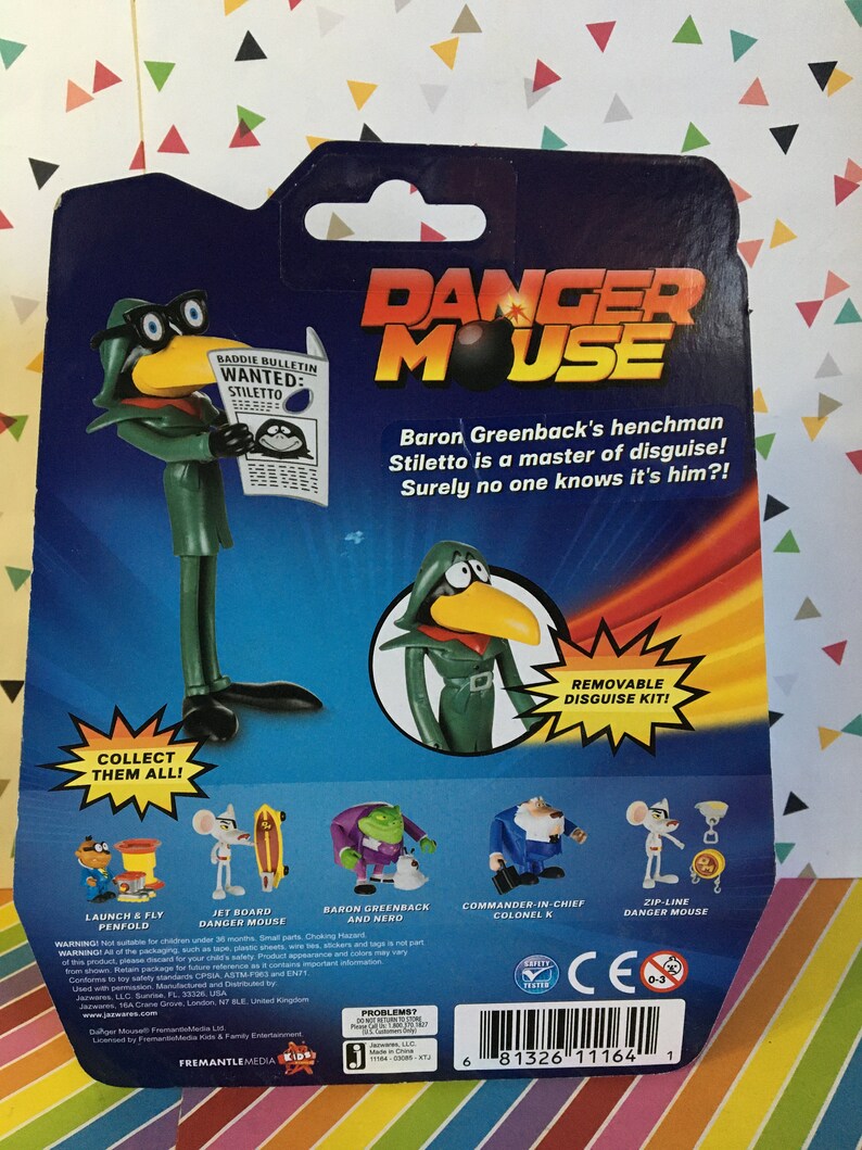 Carded Danger Mouse Figures Undercover Siletto - Etsy