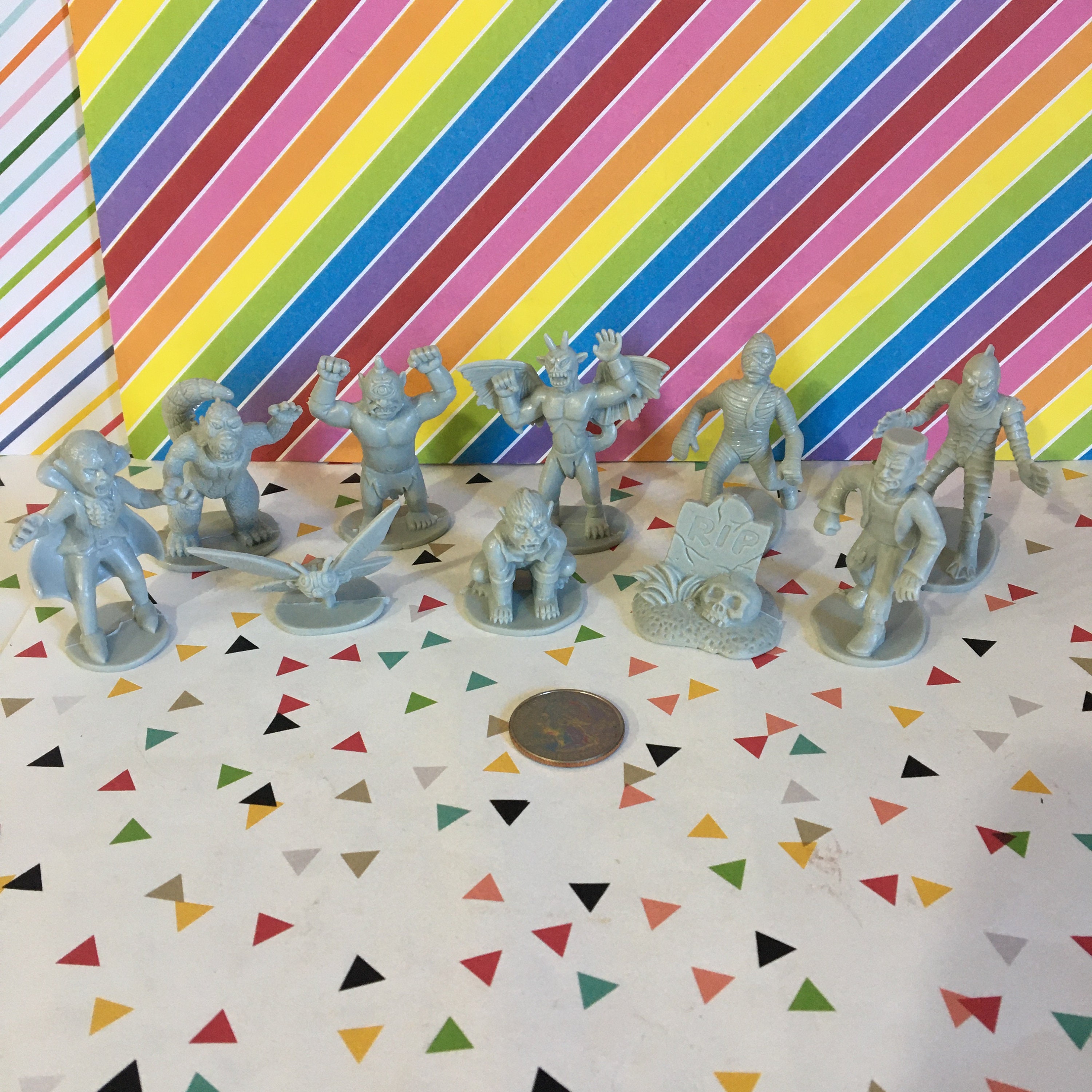 Set of 10 Universal Monsters Plastic Mini Figures godzilla - Etsy