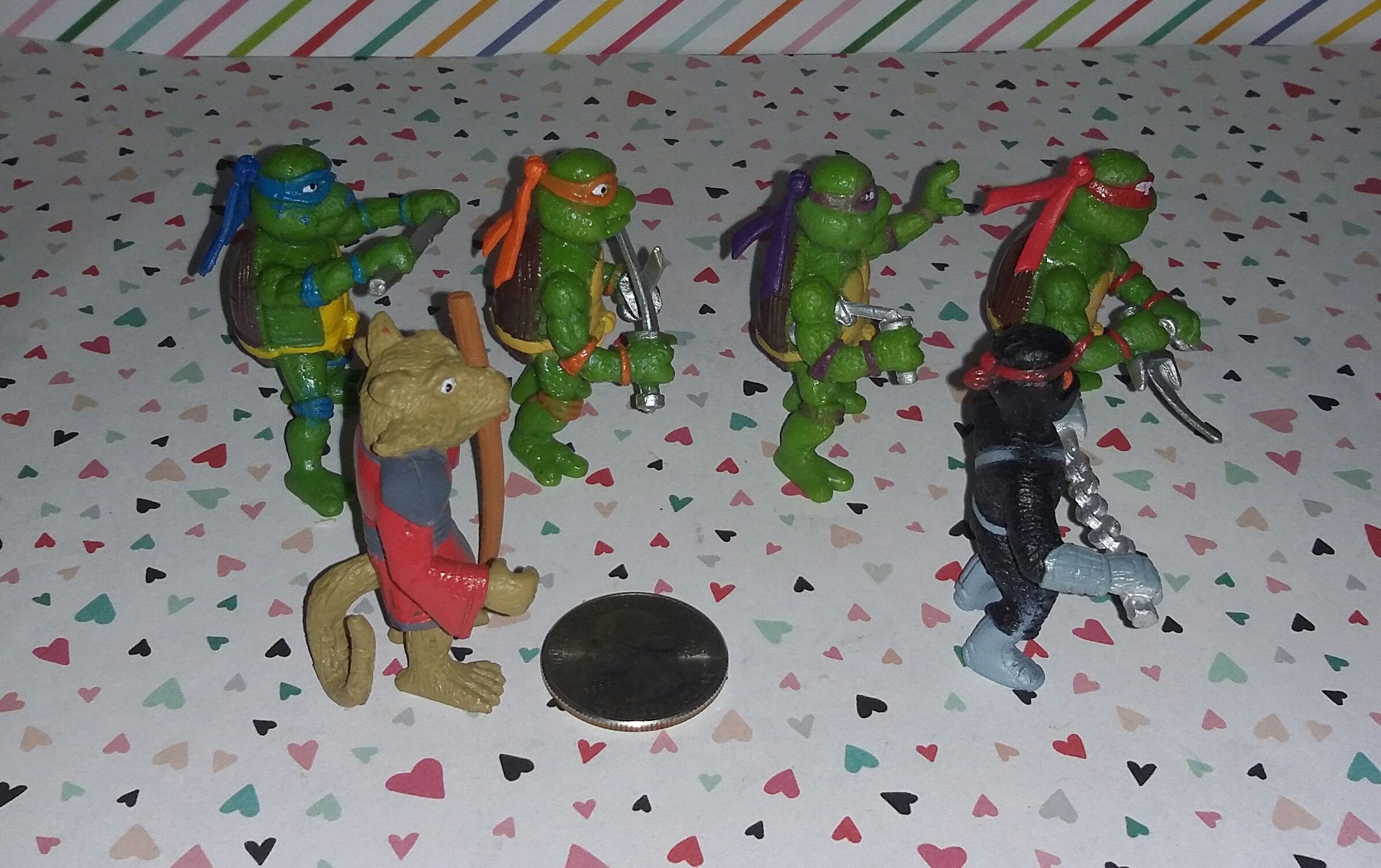 Lot of 6 Mini Bootleg Teenage Mutant Ninja Turtles Figures | Etsy