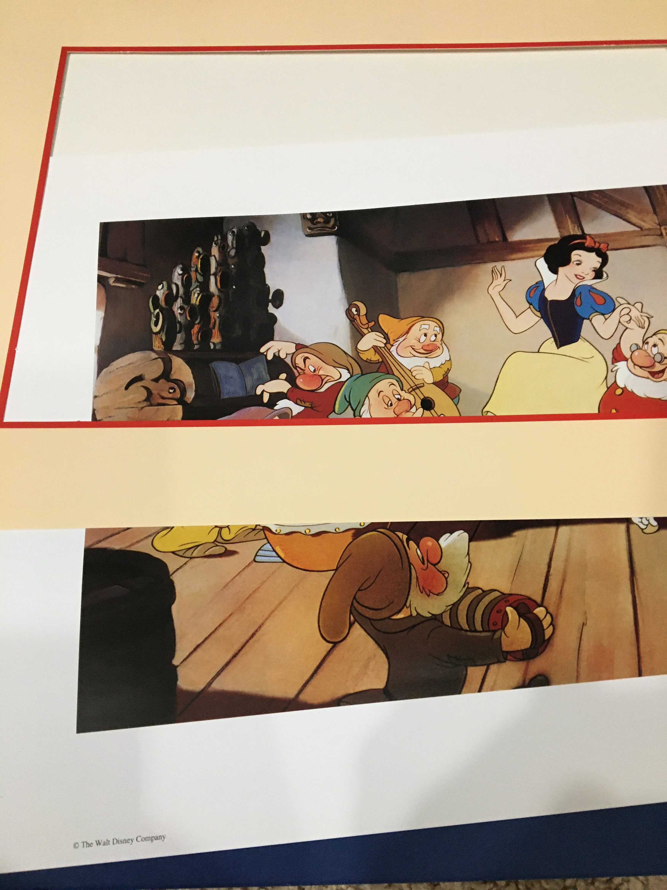 Vintage 1994 Disney Store Exclusive Commemorative Snow White Lithograph ...