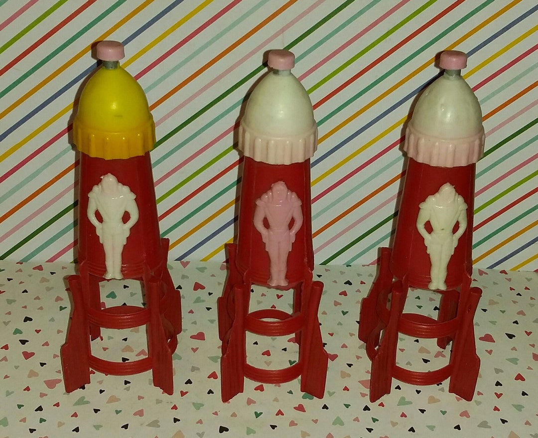 Vintage Lot of 3 1950s Cap Bomb Plastic Spaceships - Etsy