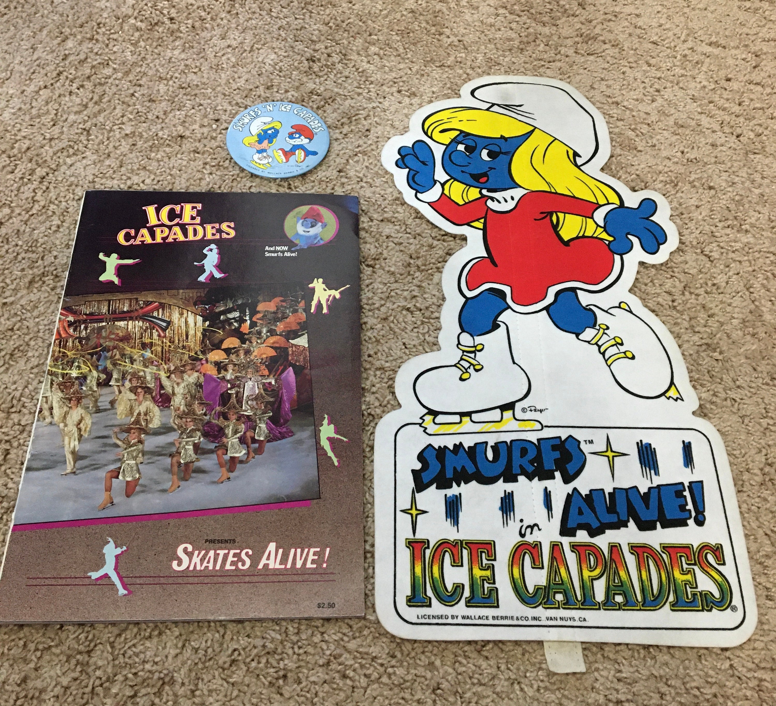 Vintage Lot of the Smurfs Ice Capades Memorabilia Pennent | Etsy