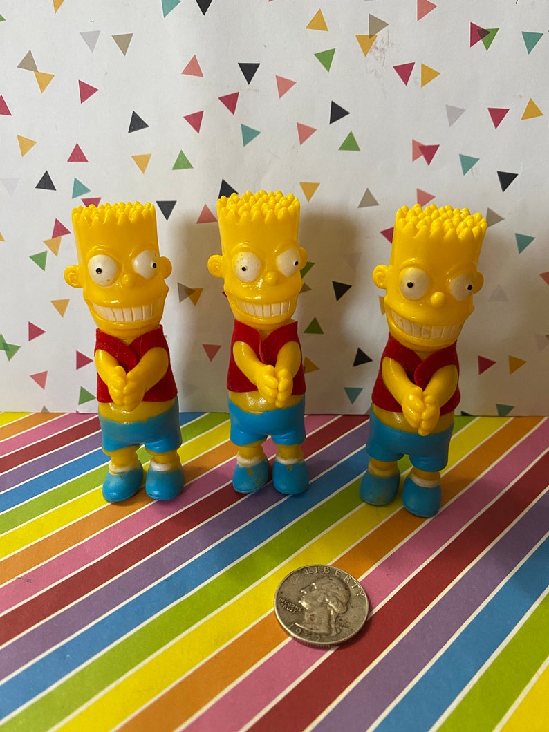 Vintage 1990s the Simpsons Bart Clip Figure - Etsy