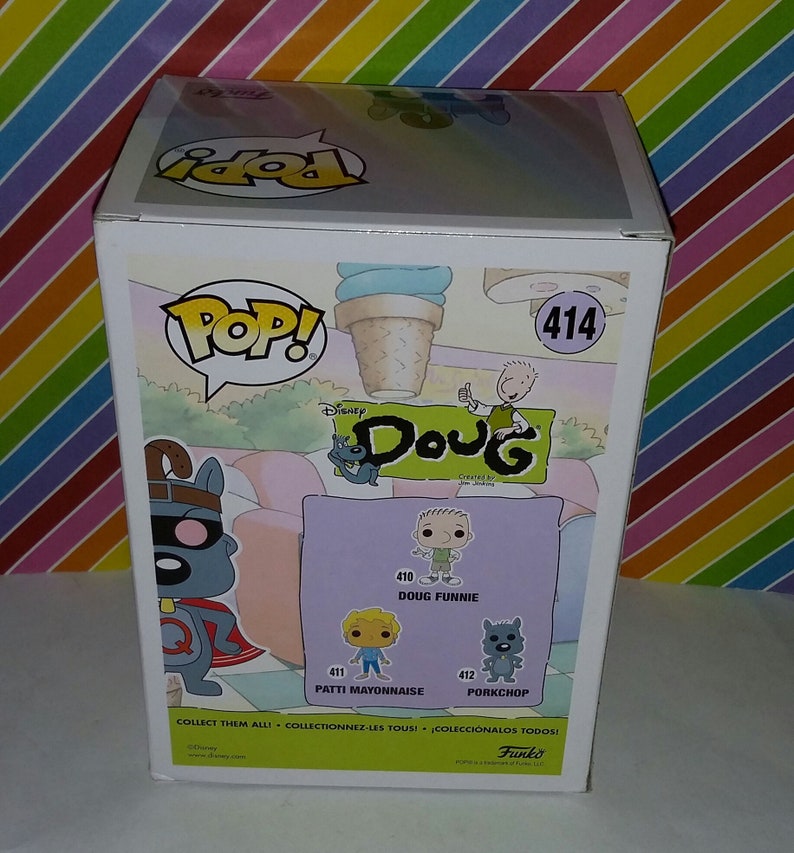 Nickelodeon Funko Pop Doug Cartoon Porkchop Quaildog Figure | Etsy