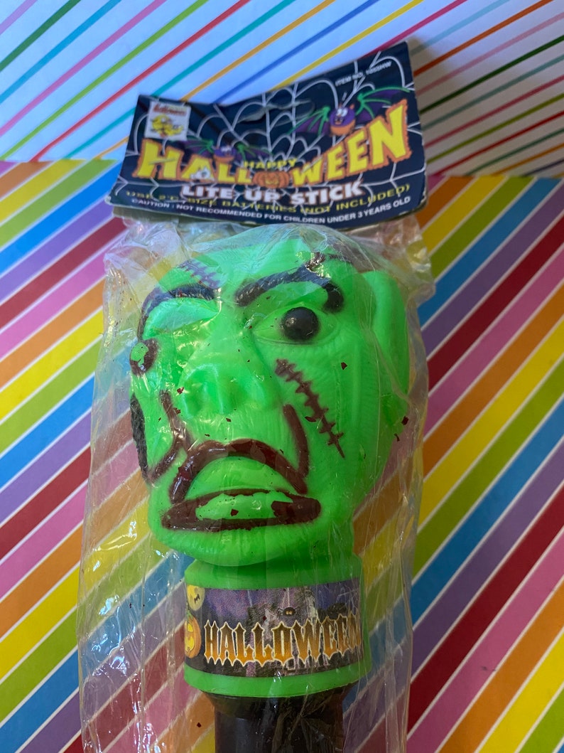 Vintage Blow Mold Monster Halloween Flashlight in Bag - Etsy