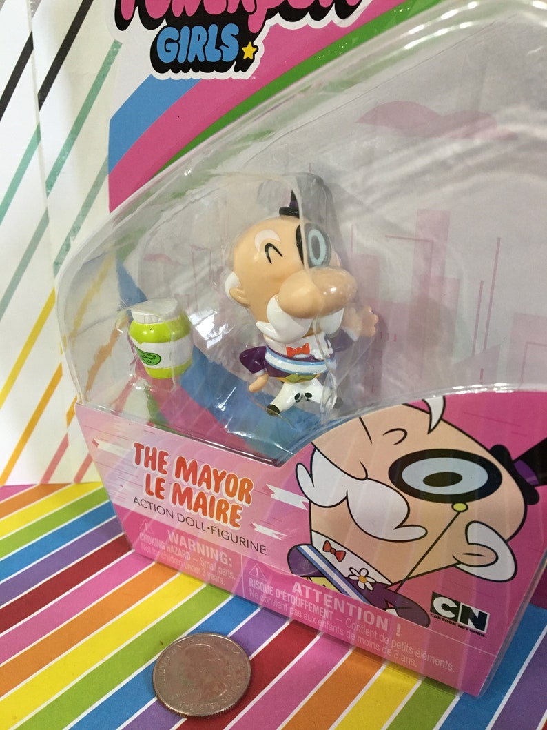 Cartoon Network 2" Powerpuff Girls Figures -- Blossom or the Mayor - Etsy