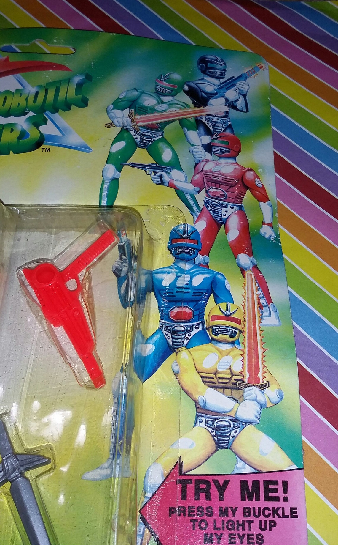 Vintage 1990s Bootleg Super Robotic Yellow Power Rangers | Etsy