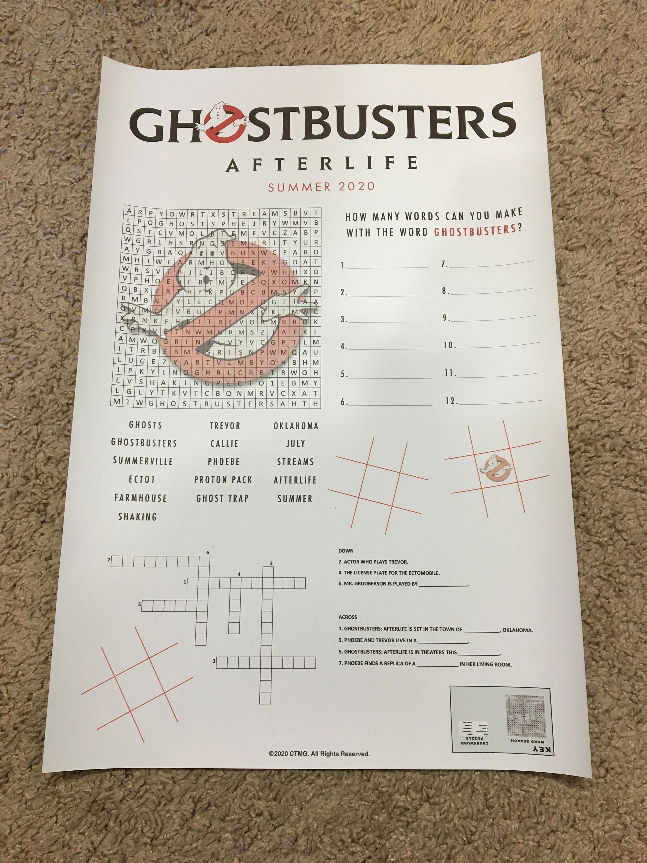 Ghostbusters Afterlife Movie Theater Promotional Mini Movie | Etsy