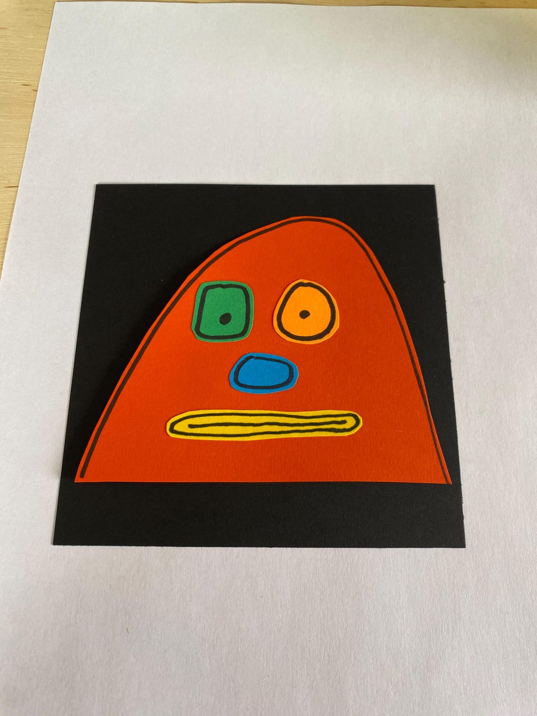 Original Orange Cut Paper Candy Corn Man Outsider Art - Etsy