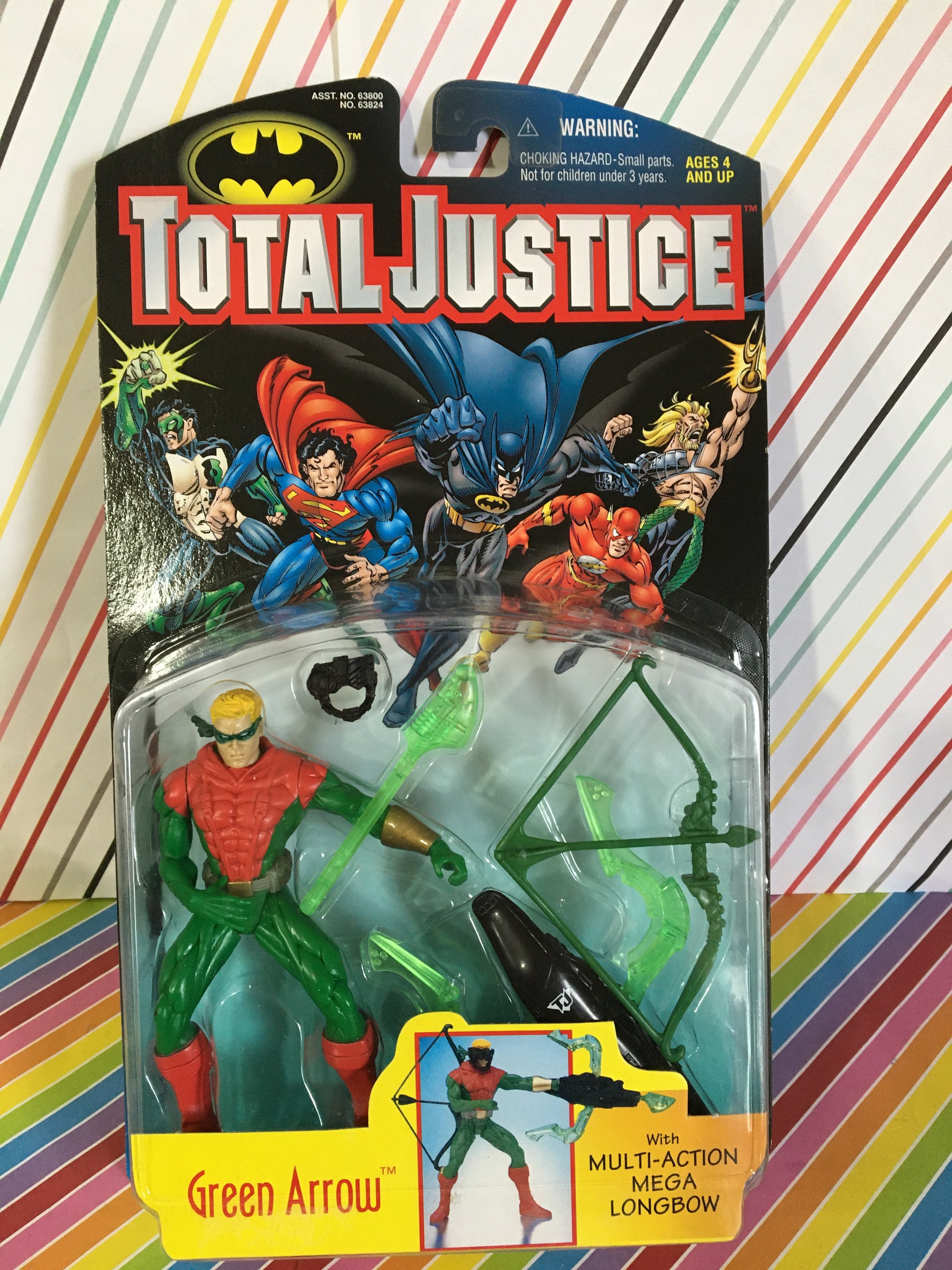 Vintage 1996 Hasbro DC Comics Total Justice Carded Green Arrow - Etsy