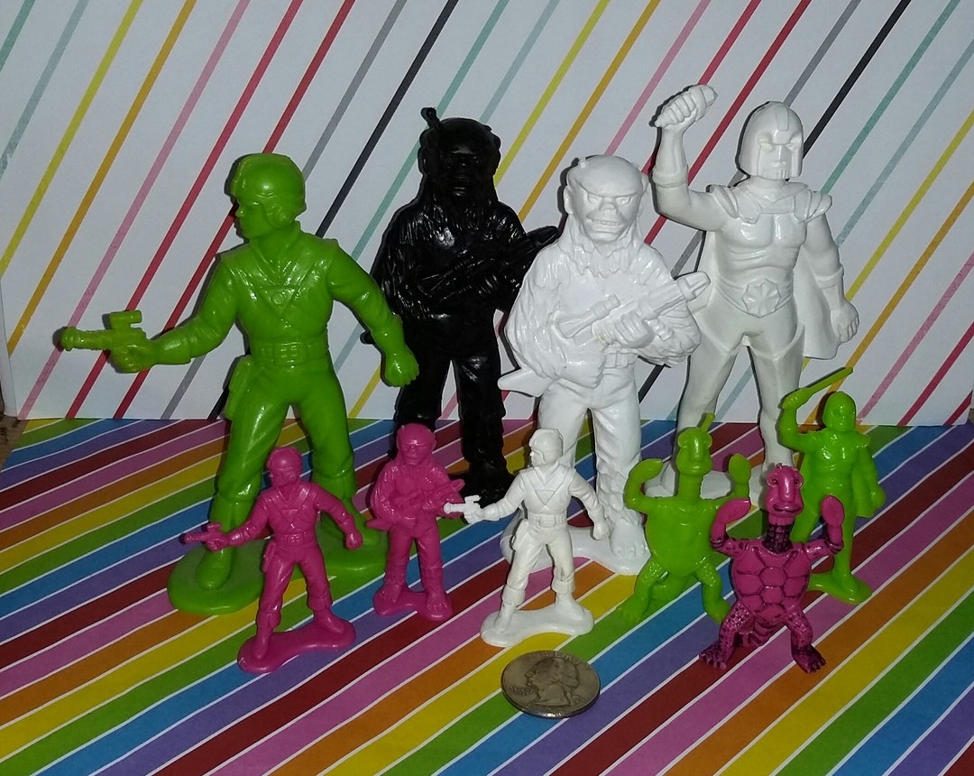 Vintage Lot of Tim Mee Plastic Space Figures damaged - Etsy