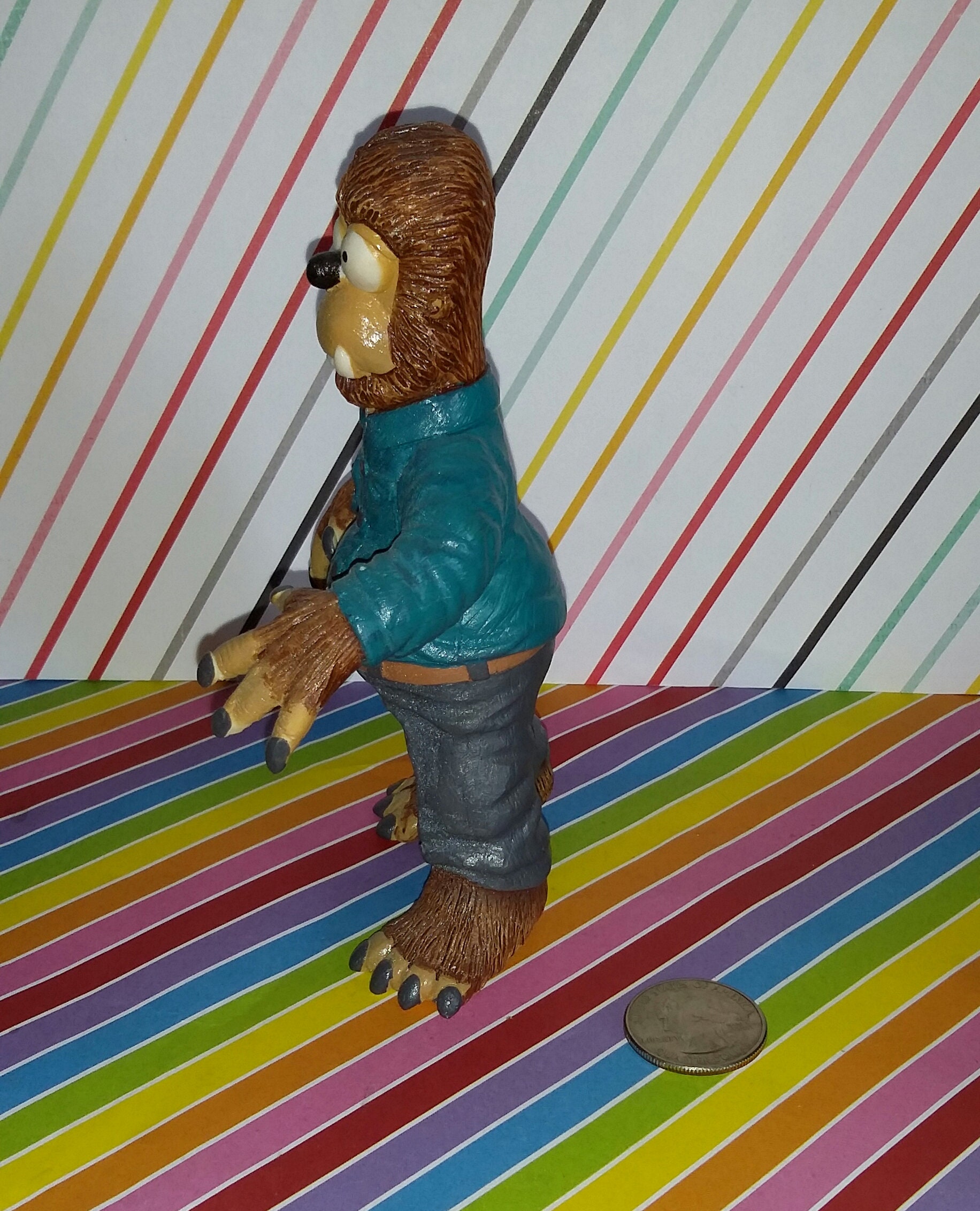 Hand Cast Universal Monster Simpsons Homer Wolfman Figure | Etsy