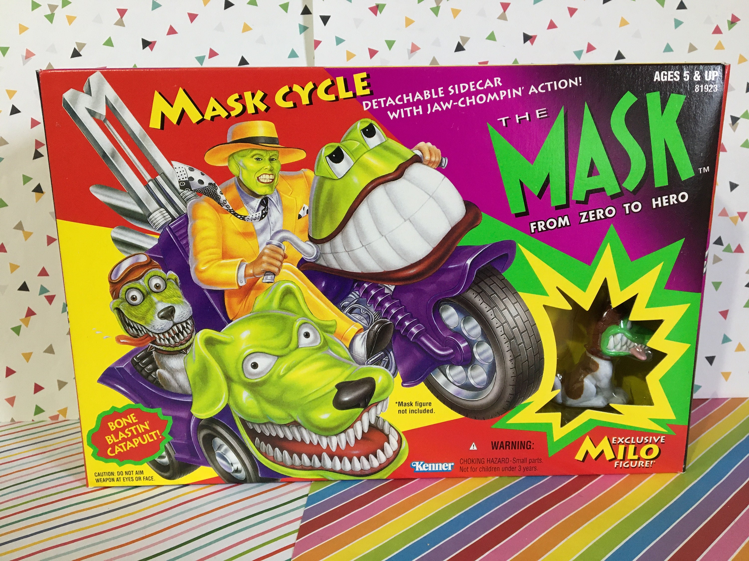 Vintage 1995 Kenner Boxed The Mask Cycle From Zero to Hero | Etsy